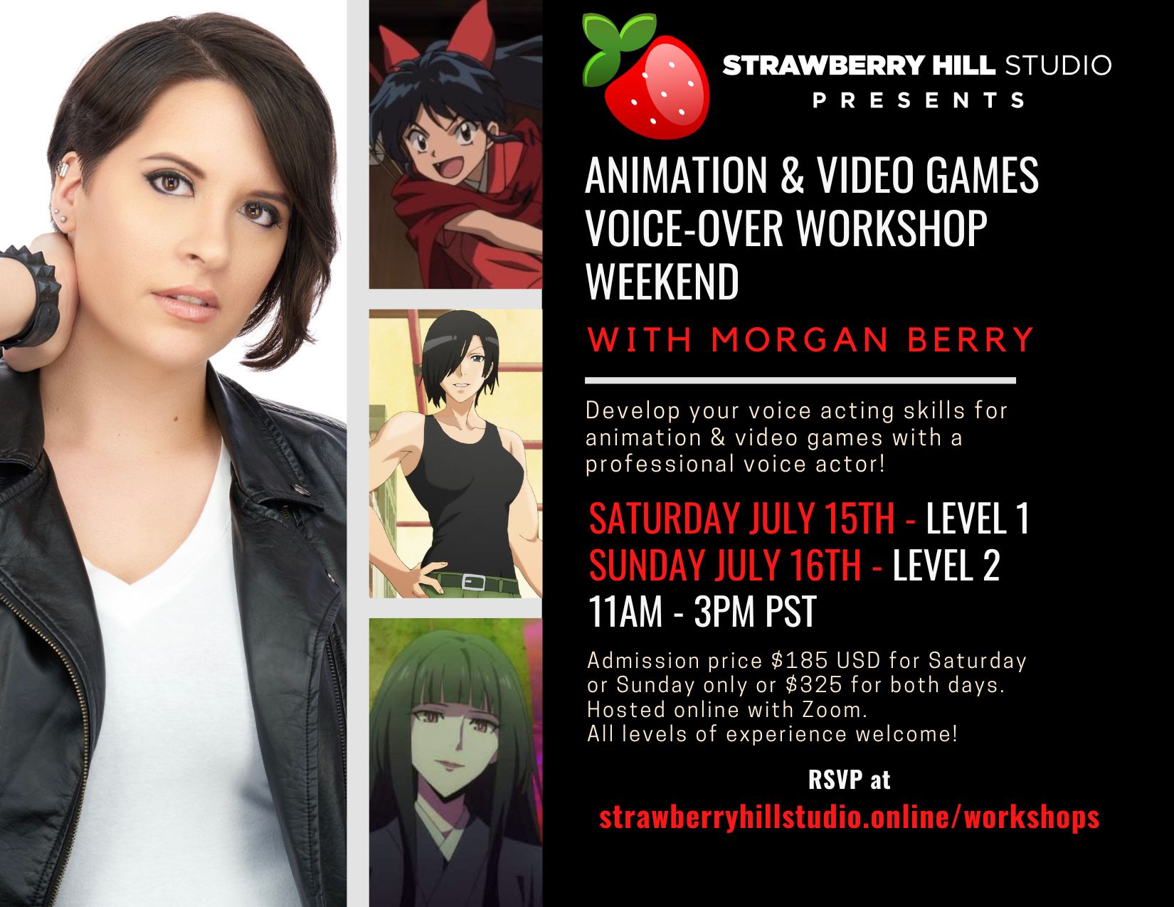 Animation & Video Games Voice-Over Weekend Workshops w/ Morgan Berry ...