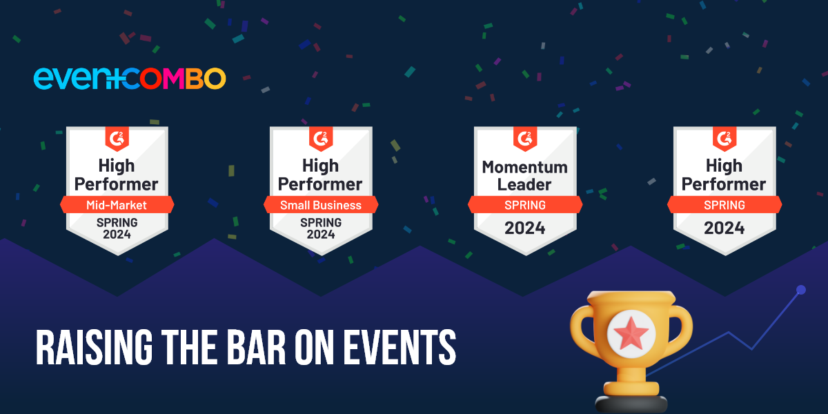 Eventcombo Bags Multiple Event Badges in G2 Spring Report 2024 | Eventcombo