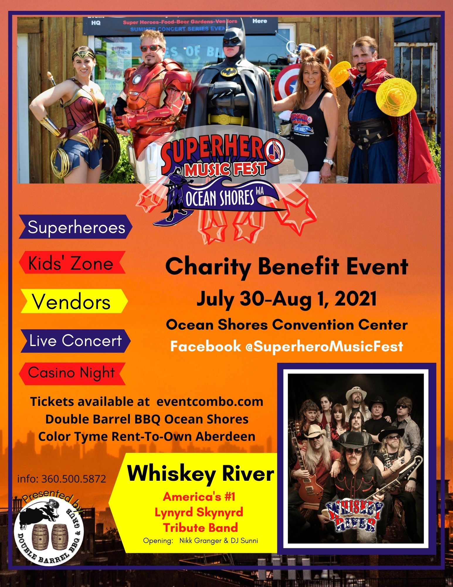 Superhero Music Fest - 7:30 pm -10:30 pm Show | Eventcombo